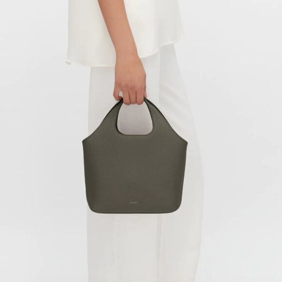 Cuyana | Bags | Nwt Cuyana Mini System Tote In Dark Olive Pebbled ...